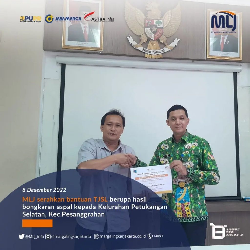 MLJ serahkan bantuan tanggung jawab sosial dan lingkungan (TJSL) - PT ...